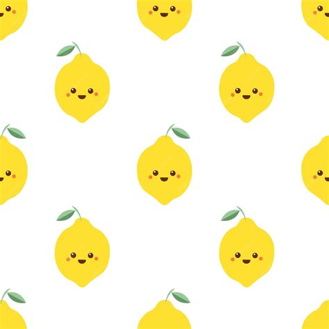 Premium Vector Cute Lemon Pattern