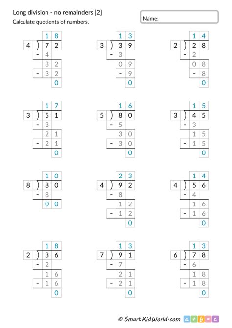 Long Division With No Remainders 2 Digit By 1 Digit [2] In Auxiliary