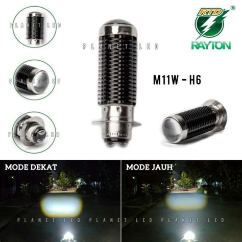 Promo RTD Rayton M11W H6 Lampu Utama Lampu Depan Motor LED Type Laser
