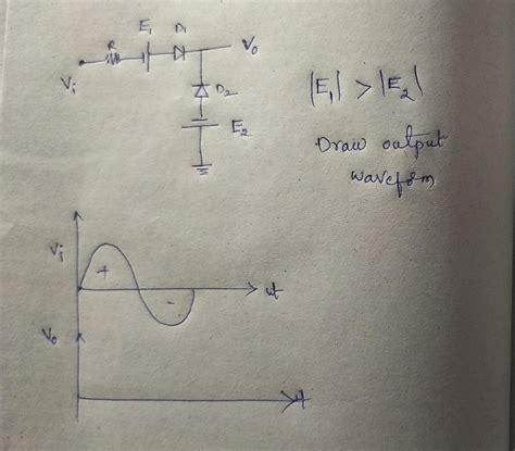 Solved E1 E2 Draw Outputwavefom Chegg