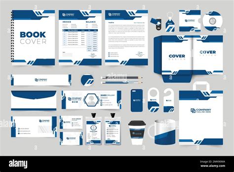 Fashion Brand Advertisement Template With Envelope And Invoice