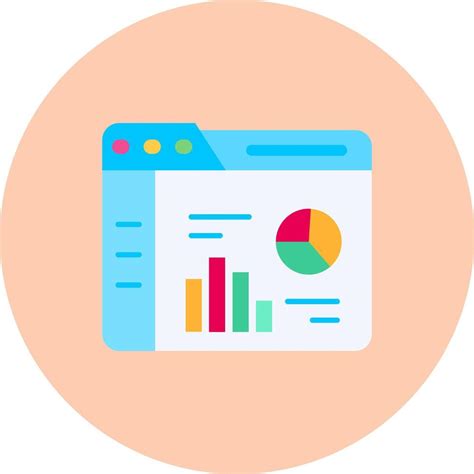 Analytics Flat Circle Icon 37143858 Vector Art At Vecteezy