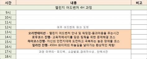 회사 이색 워크샵 팀빌딩 프로그램 일정표 현대그룹 네이버 블로그