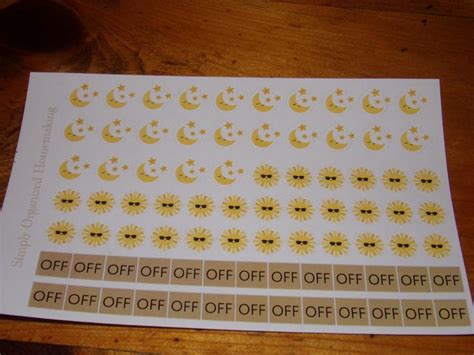 Day Shift Night Shift Day Off Stickers For Your Calendar