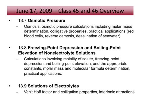 Freezing Point Depression And Boiling