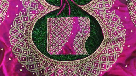 Blouse Design With Chain Stitch Aari Maggam Works 49 Youtube