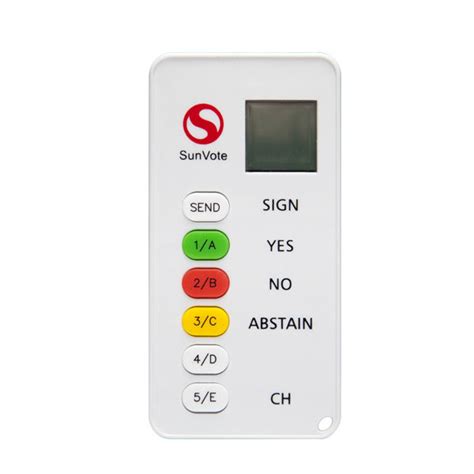 Sunvote Audience Voting Keypad For Interactive Voting Voting Keypad And Interactive Voting System