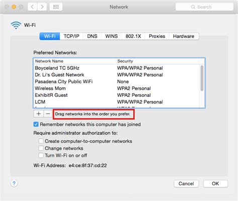 Set Priority For Wifi Networks So Your Mac Joins The Right One • One