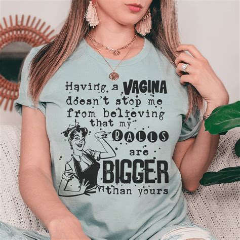 My Balls Are Bigger Than Yours Tee Peachy Sunday