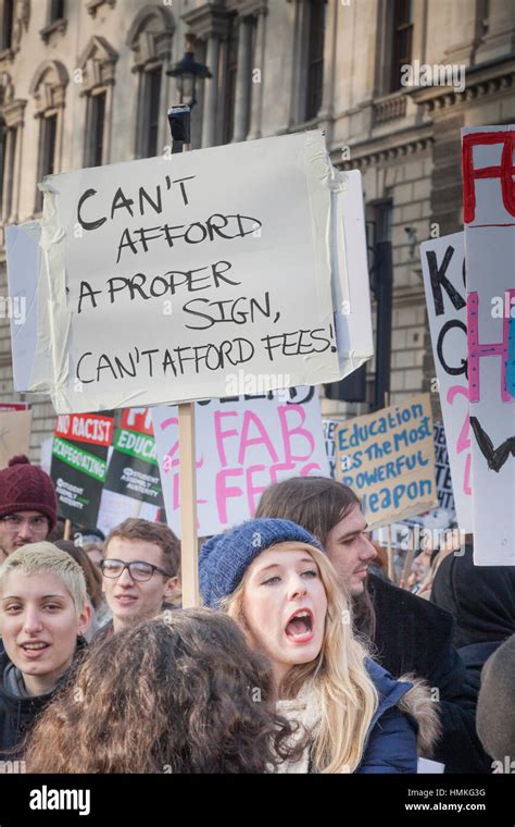 Student Protest Against Education Fees They Marched Through London