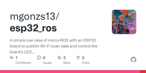 Github Mgonzs13esp32ros A Simple Use Case Of Micro Ros With An Esp32 Board To Publish Wi Fi