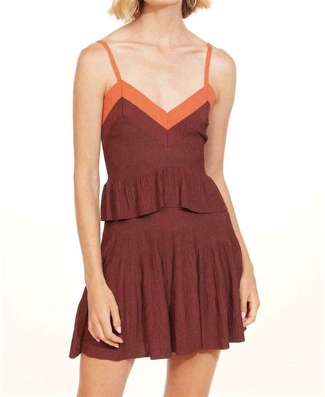 Eva Franco Leonida Mini Skirt In Carmello Shopsimon