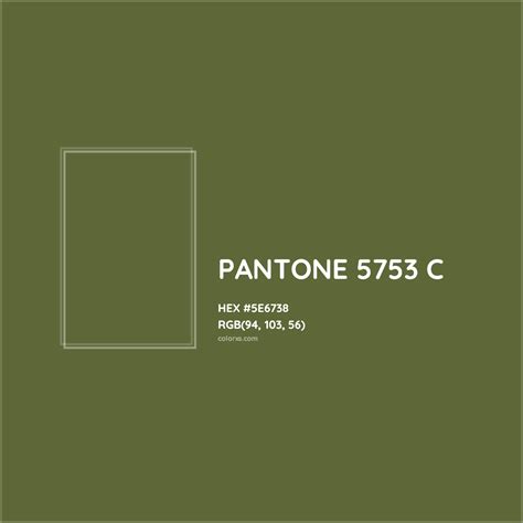 About PANTONE 5753 C Color - Color codes, similar colors and paints ...