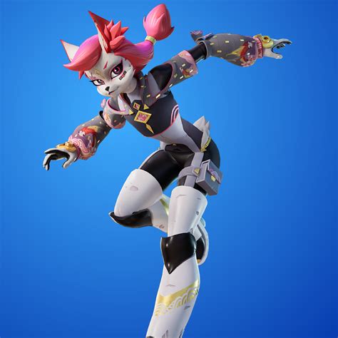 Skin Fortnite Kimiko Cinco Colas 👕 Trajes Pieles Y Skins Fortnite En ᑕ
