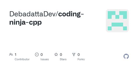 Github Debadattadevcoding Ninja Cpp