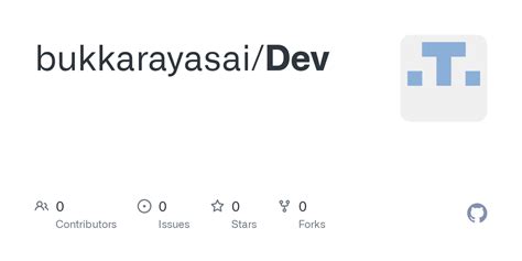 GitHub Bukkarayasai Dev