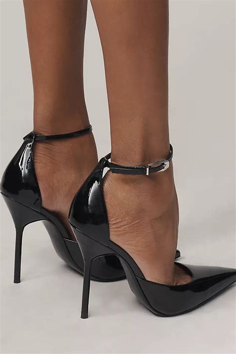 Schutz Lena Peep Toe Ankle Strap Heels Anthropologie