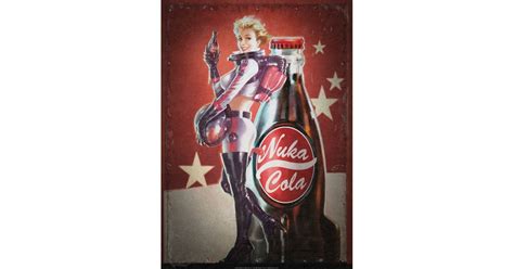 Displate Poster En Métal Monté Sur Aimant Fallout Nuka Girl