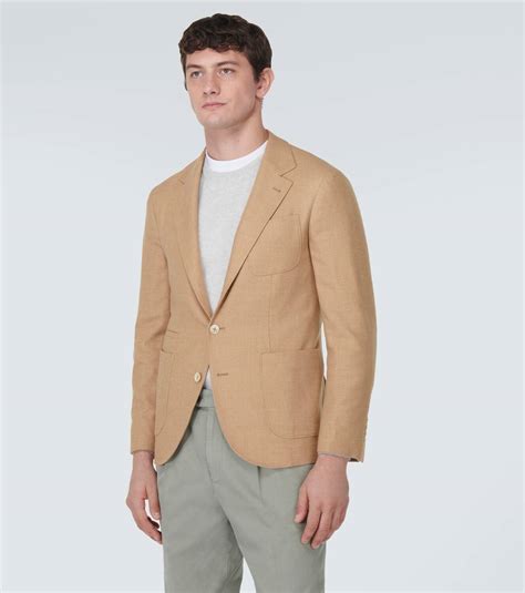 Brunello Cucinelli Wool Cashmere And Silk Twill Blazer Brunello Cucinelli