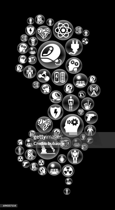 New Jersey Robots And Robotics Black Vector Button Pattern High Res