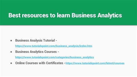 Ppt Business Analytics Presentation Powerpoint Presentation Free