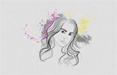 Wallpaper Girl Face Figure Canvas For Mobile And Desktop Section