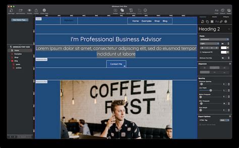 Everwebs Minimum Font Size Feature All About Iweb