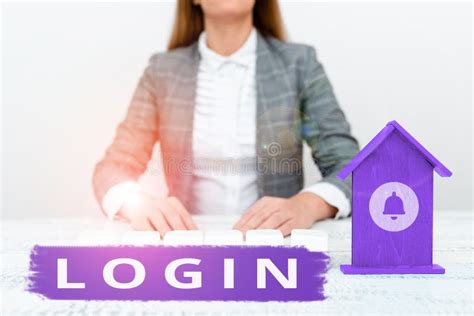 Writing Displaying Text Login Business Showcase Entering Website Blog Using Username And