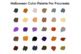 Halloween October Fall Season Color Palette Procreate Swatches Color