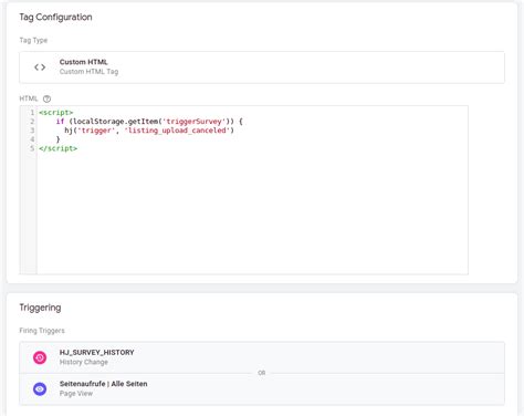 Reactjs Hotjar Survey Via Javascript Trigger With Google Tag Manager Not Loading On First