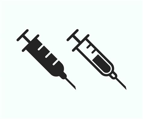 Medical Syringe Injection Icon Vector Flat Style Vector Illustration 26510651 Vector Art At
