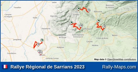 Maps Rallye Régional De Sarrians 2023 Coupe Rally