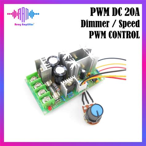 Jual HIGH POWER PWM SPEED CONTROL MOTOR DC LED DIMMER 20A 12V 24V 36V 48V Shopee Indonesia