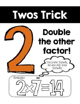 Multiplication Tricks Poster Set By Can T Stop Learning TpT