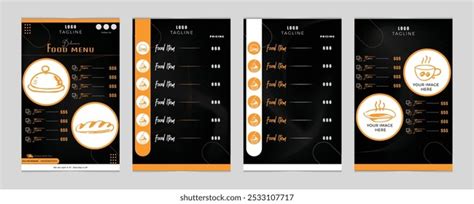 Restaurent Food Menu Template Design Stock Vector Royalty Free