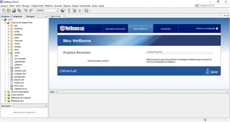 configurando um novo projeto no netbeans