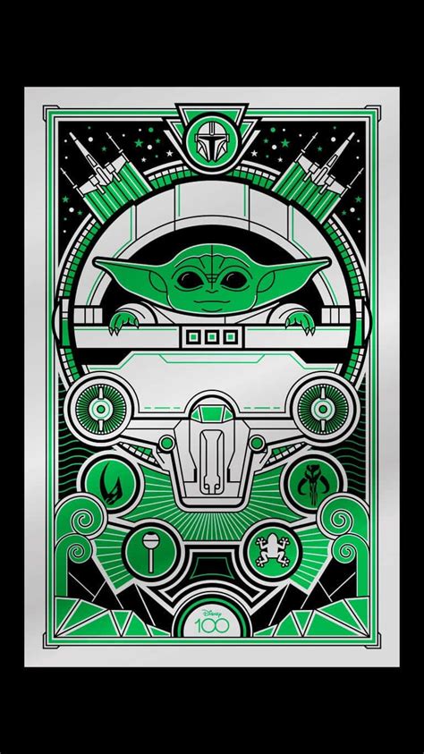 Download Groguand Mandalorian Crest Art Wallpaper