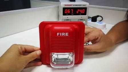 Sumring Sr A82 Siren Speaker Fire Alarm Home Security System Strobe