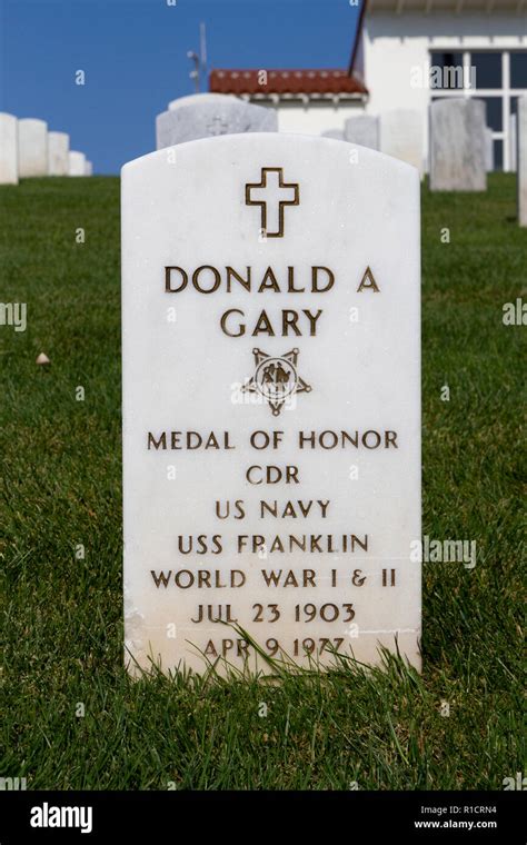 Grave Of Medal Of Honor Recipient Donald A Gary Fort Rosecrans