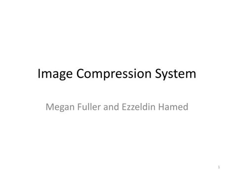 PPT Image Compression System PowerPoint Presentation Free Download ID