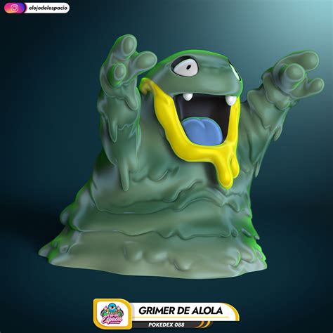 Archivo 3d Pokemon 088 Grimer De Alola 🐉・modelo Imprimible En 3d Para