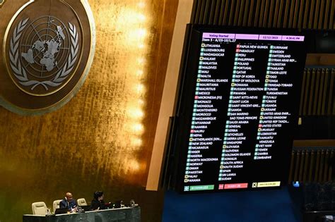 Un General Assembly Overwhelmingly Votes To Demand A Humanitarian Cease