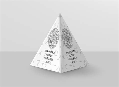 피라미드 상자 모형 프리미엄 Psd 파일