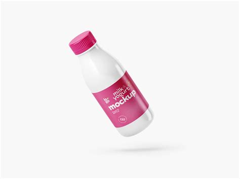 Yogurt Plastic Bottle Mockup Mockup World