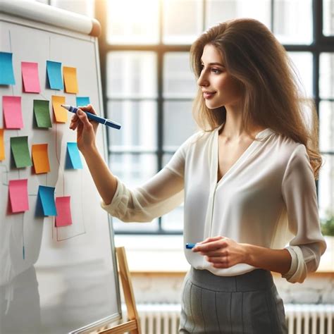 Premium Photo Business Strategy Agile Planning AIGenerated Background