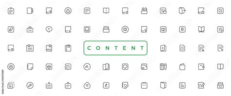 Vetor De Content Simple Concept Icons Set Contains Such Icons As