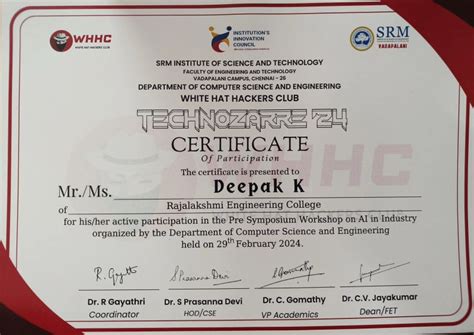 deepak k on linkedin ai artificialintelligence techsymposium srmist…