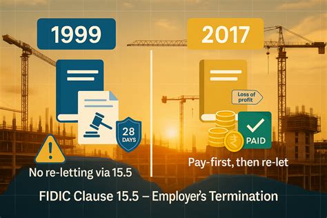 Fidic Clause 15 5 Employers Termination 1999 Vs 2017