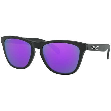 Oakley Frogskins Matte Black W Violet Iridium Lenses 24 298 For Sale