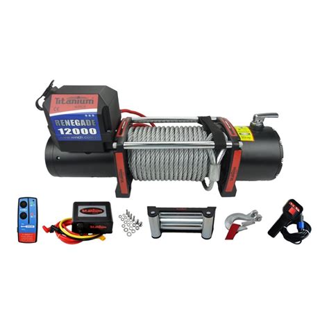 Titanium Winch Renegade 12000 Lbs 5450 Kg Offroad Navijak 4x4shop Sk